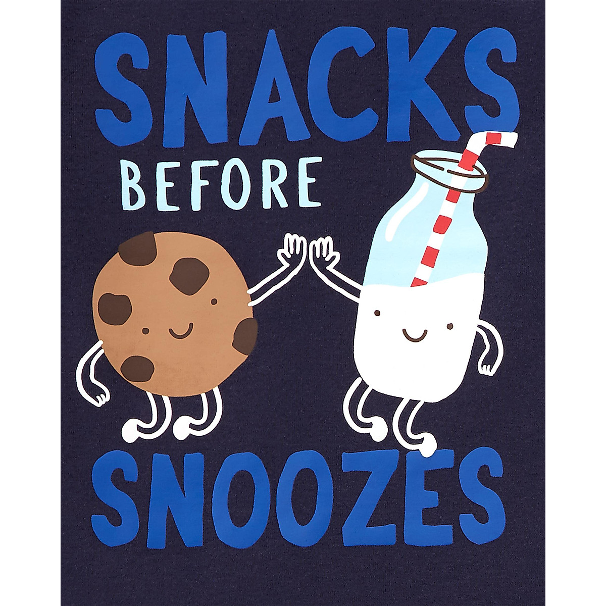 Carter's 4-Piece Toddler and Baby Boy's Snug fit Cotton Pajamas (Snacks, 5T)