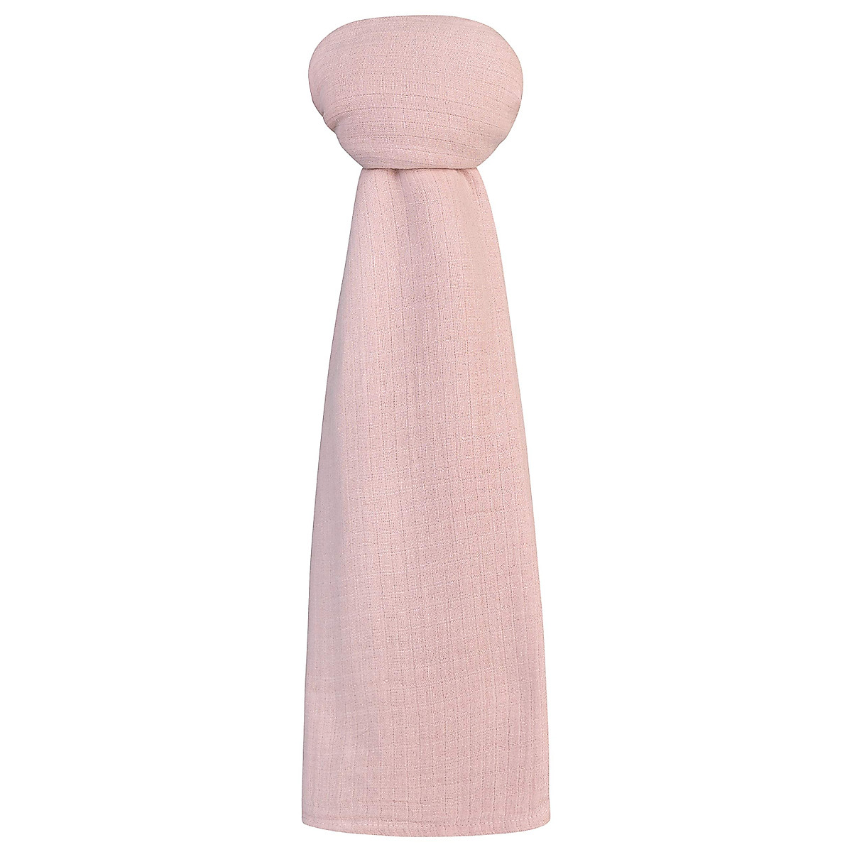 Ely's & Co. Cotton Muslin Swaddle Blanket 1-Pack for Baby Girl — 100% Cotton Muslin Extra-Large Swaddle Blankets (47” x 47”) Petal Pink