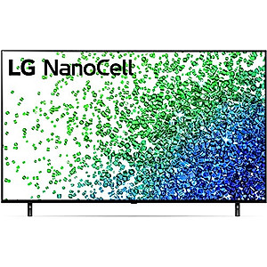 LG NanoCell 80 Series 50” Alexa Built-in 4k Smart TV (3840 x 2160), Refresh Rate 60Hz, AI-Powered 4K Ultra HD (50NANO80UPA, 2021)
