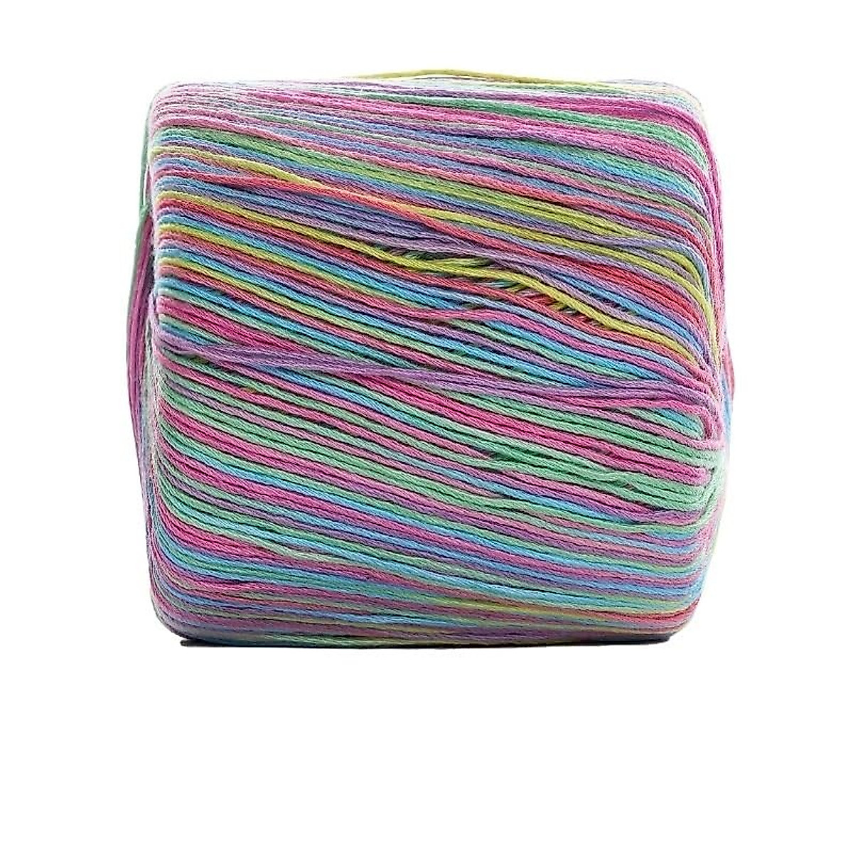 50g/Ball Colorful Lace 100% Cotton Yarn Segmental Dyeing Gradient Yarn DIY Hand Knitting Crochet Garment Doll Lace Yarn (Color : 1PC 751)