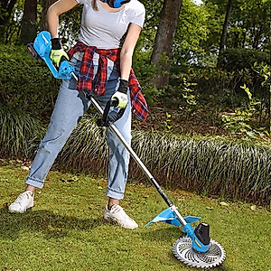 Handheld Cordless String Trimmer/Edger Lawn Mower Household Small Portable Rechargeable Weeder Multifunctional Electric Lawn Mower