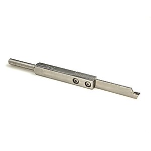 Simple Woodturning Tools Carbide Simple Parting Grooving Tool for Wood Turning Lathe, Re-sharpenable (with 17" Interchangeable Handle with Foam Grip), USA Made