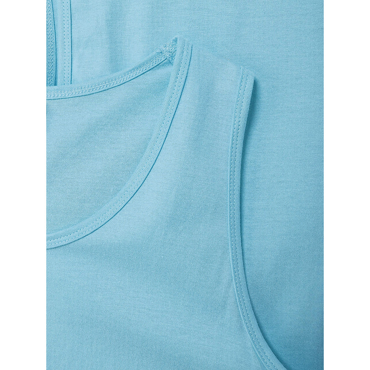 Hat & Beyond Men's Tank Top - Soft Muscle Tee for Boxing & Gym, Medium (Pacific Blue)