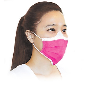 BeeSure Vibe Face Masks, Glamorous Pink (Pack of 50)