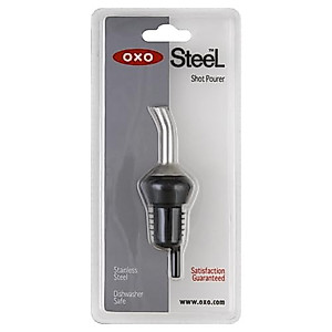 OXO SteeL Bottle Pourer, Stainless Steel, 4 Oz