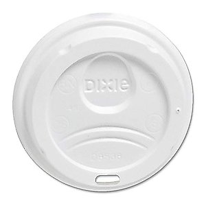DXE9538DXPK - Dixie WiseSize, Fits 8 Ounce Hot Drink Cups, White, 100 Lids