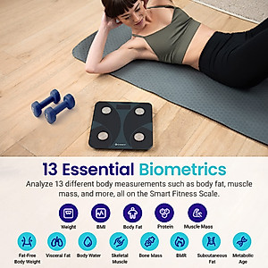 Etekcity Scale for Body Weight, Smart Digital Bathroom Weighing Machine with Body Fat for People, Accurate Bluetooth BMI Measurement, Body Composition Analyzer, 400lb