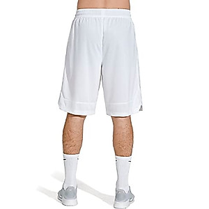 Nike Kids' Everyday Cotton Cushioned Crew Socks (6 Pair), White/Black, Small