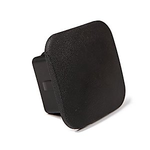 CZC AUTO Trailer Hitch Cover, 2 inch Tow Receiver Tube Plug Cap, 2" Black Hitch Ball Insert Compatible for Toyota Mercedes Mopar Audi F150 Ford GMC Truck Chevy Jeep Lexus 4runner (2"X2" 1Pack, Black)