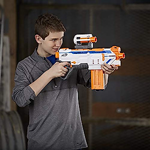 Nerf Modulus Regulator Fully Motorized Blaster, 3 Firing Modes, 2X 12-Dart Clips, 24 Nerf Elite Darts, Nerf Full Auto Blaster, Kids Outdoor Toys (Amazon Exclusive)