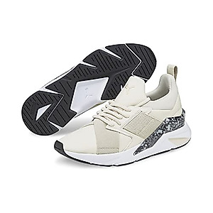 Puma Women's Muse X5 Sneaker, Vaporous Gray White Black, 11