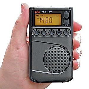 C. Crane CC Pocket AM FM and NOAA Weather Radio with Clock and Sleep Timer