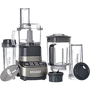 Cuisinart BFP-650GM Velocity Ultra Trio 1 HP Blender/Food Processor with Travel Cups, Gun Metal compact 9