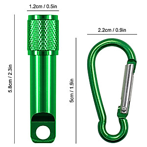 maxin 6 Pack Mini LED Keychain Flashlight, Battery Poweres Torch Light,Super Mini Key Chain Flashlights, for Home and Outdoor Activities. (6 Colors)