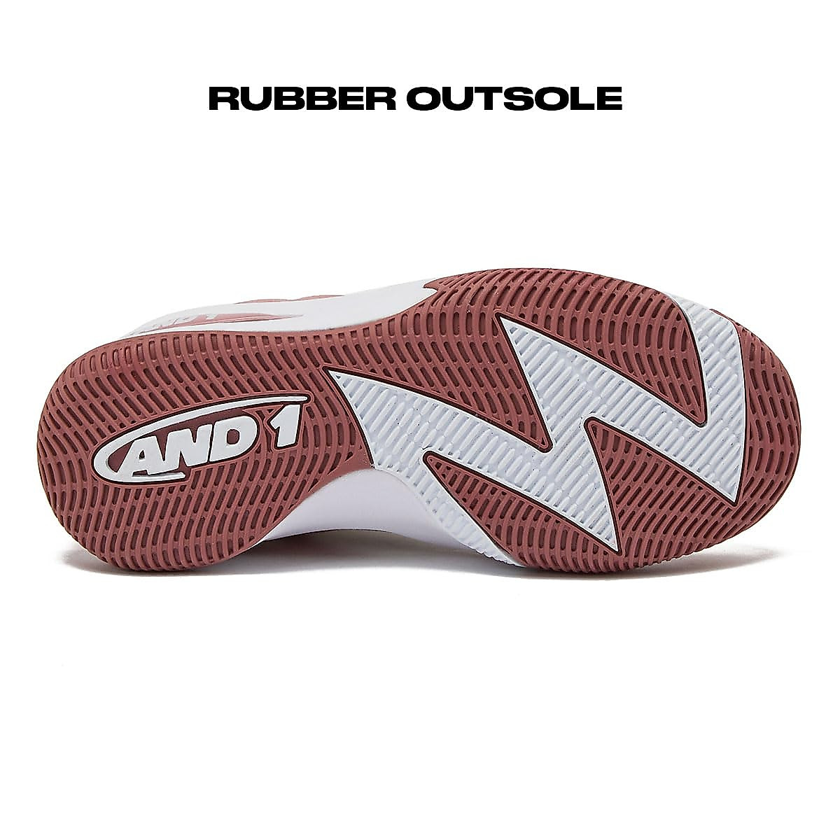 AND1 Takeoff 3.0 Girls & Boys Basketball Shoes, Boys High Top Sneakers - White/Light Pink, 2 Little Kid