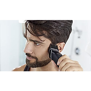 Philips Norelco Multigroomer All-in-One Trimmer Series 5000, 18 Piece Mens Grooming Kit, for Beard Face, Hair, Body Hair Trimmer for Men, No Blade Oil Needed, MG5750/49