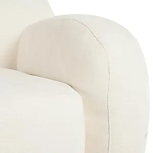 Merax 81.5" Curved Upholstered Sponge Sofa 3-Seat Modular Casual Couch for Living Room