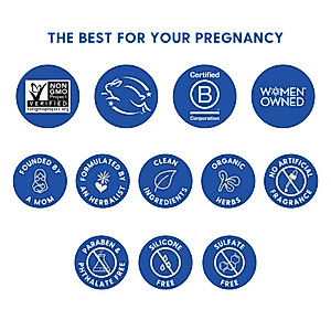 Motherlove Pregnant Belly Oil (4 oz) Natural Moisturizer to Soothe Itchy Skin & Prevent Stretch Marks—Non-GMO, Organic Herbs, Vegan