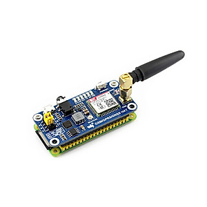 Waveshare GSM/GPRS/GNSS/Bluetooth HAT for Raspberry Pi 2B/3B/3B+/Zero/Zero W Based on SIM868 Support SMS Data Transfer ect.