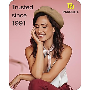 Parquet Solid Color French Beret Wool Material. Classic French, Casual and Chic Lightweight Beanie Cap Hat Tan