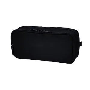 M-Plan 106163-15 Cubic Pen Case, Round Zip Box, Black