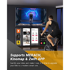 MERACH Indoor Cycling Bike, Exercise Bike for Home with Magnetic Resistance, Bluetooth Stationary Bike, Tablet Holder, CC