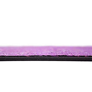 Unique Loom Imperial Collection Paisley, Distressed, Border, Vintage, Modern, Abstract Area Rug, 3 ft x 9 ft 10 in, Lilac/Black