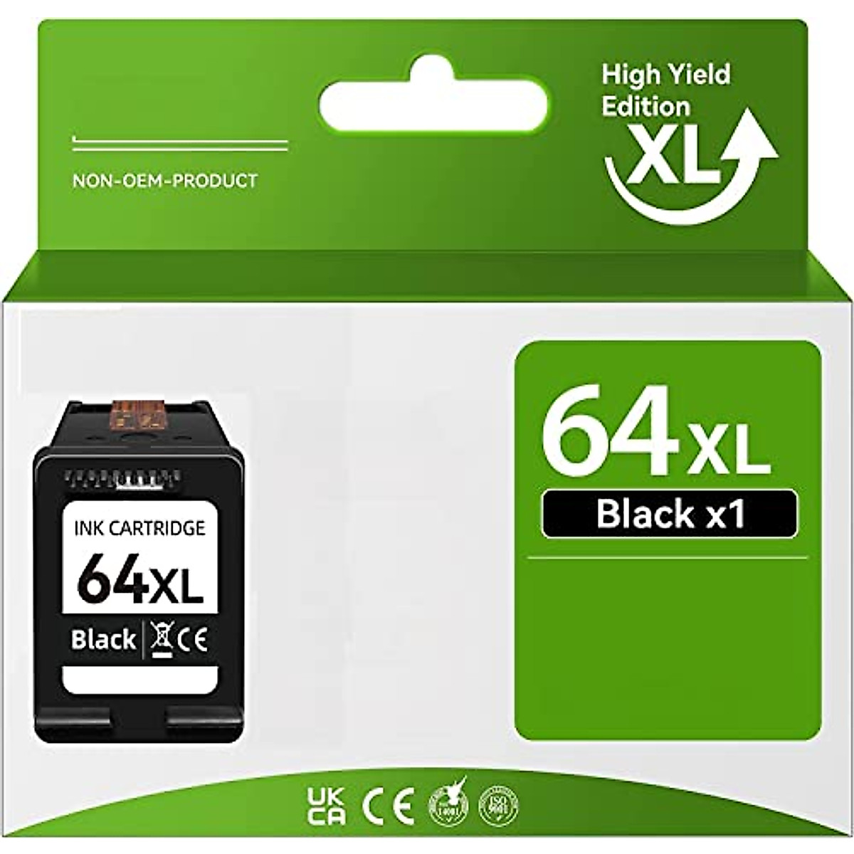 Inkpro Compatible Ink Cartridge Replacement for HP 64 XL 64XL Envy Photo 7800 7858 7155 7855 6220 6255 6252 7158 7164 6222 7120 7130 6230 6232 6234 -Black