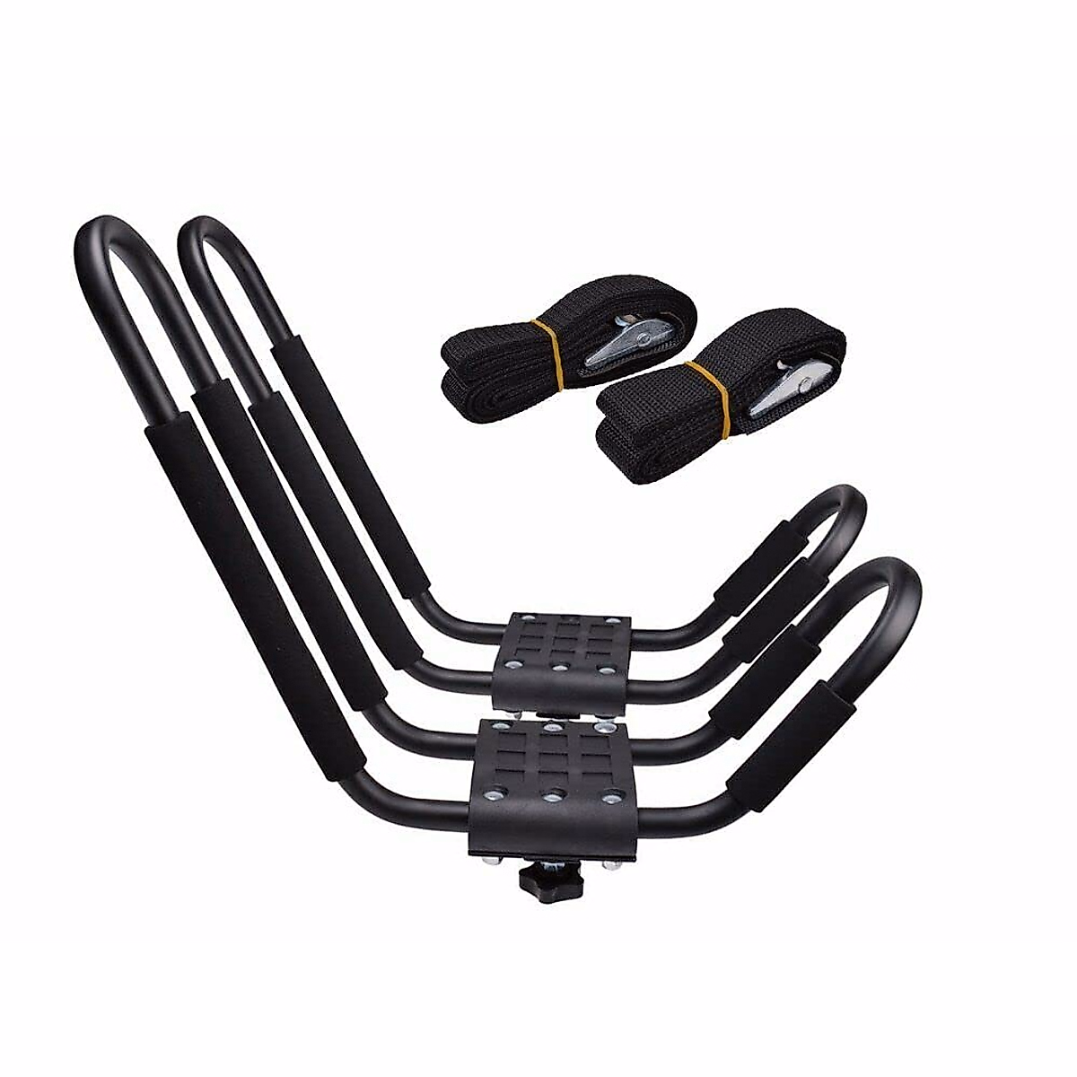 TMS J-Bar Rack HD Kayak Carrier Canoe Boat Surf Ski Roof Top Mounted on Car SUV Crossbar