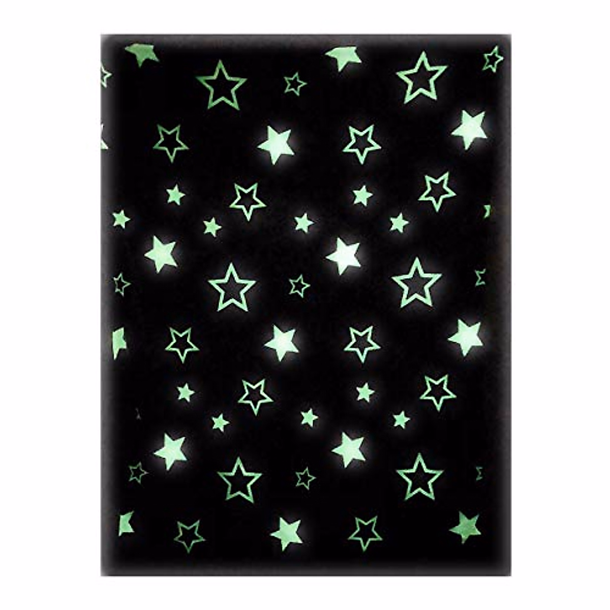 THE NIFTY NOOK | Glow in The Dark Throw Blanket | Glowing Starry Print | Luxuriously Soft 100% Polyester Fleece | Novelty Gift for Adults and Children | 54 Inches x 61 Inches | Grey
