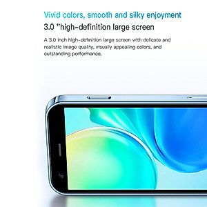 ciciglow XS15 Mini 3G Smartphone, 3.0 Inch Display 2GB 16GB ROM, Dual Sim Mobile Phone, 1000mAh, 0.3MP+2MP Student Pocket Cellphone (Black)