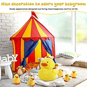 Kasyat 6 Pieces 13.7 Inches Duck Stuffed Animals Plush Duck with 5 Little Plush Ducks Play Set Duck Stuffed Animals Stuffed Duck Plush Duck Plushies with Zipper Pouch Ducky Animal Dolls