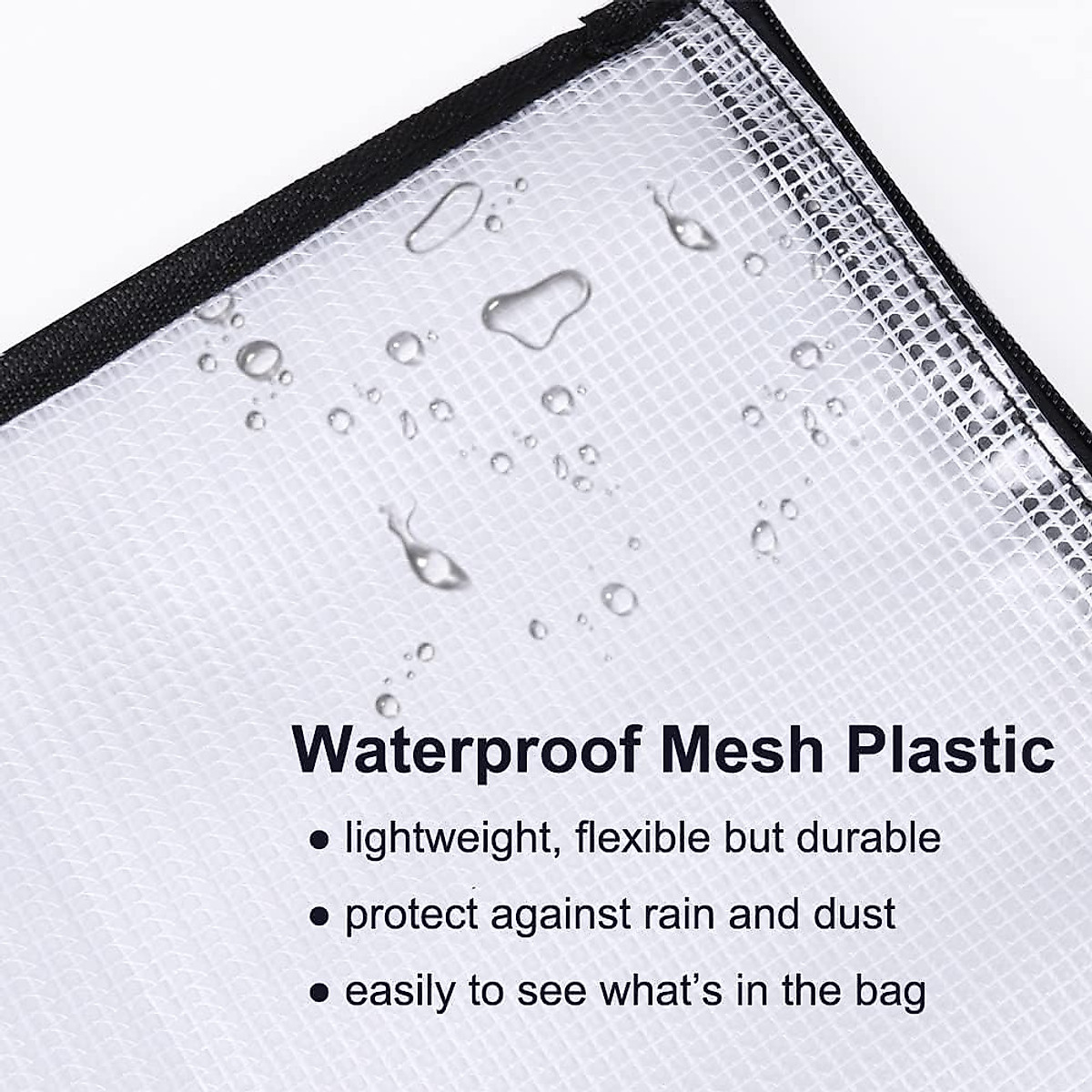 Opret 19x25 inch Art Portfolio Bags, Artwork Storage Case with Handle and Zipper Vinly Mesh Folder Organizers for Bulletin Boards, Scrapbooks, Keepsake and Poster Storage