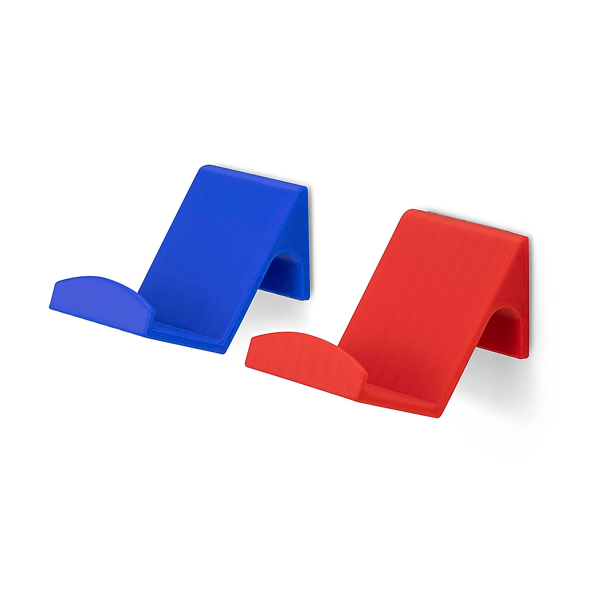 BRAINWAVZ [EOL] Game Controller Wall Mount Stand Holder (2 Pack) for Xbox ONE Switch PS4 STEAM PC Nintendo, Universal Game Controller Accessories - Red & Blue [EOL]