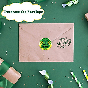 Leesgel 4 Sheets St Patricks Day Stickers Shamrock Stickers, St Patricks Day Party Favors Supplies, St Saint Patricks Day Stickers Party Decorations Accessories (51pcs)