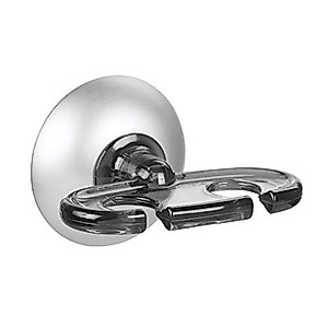 iDesign Plastic and Aluminum Ultra Power Lock Suction Toothbrush Holder, The Metro Collection - 2.75" x 2.3" x 1.8", Gray