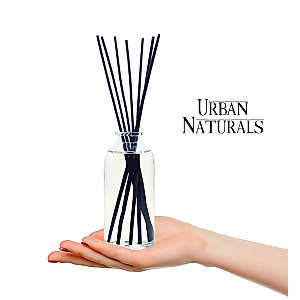 Urban Naturals Lavender Vanilla Reed Diffuser Set | Room Scent Infuser with Real Lavender & Natural Flowers | Soothing Scent Makes a Great Housewarming Gift | Great Idea