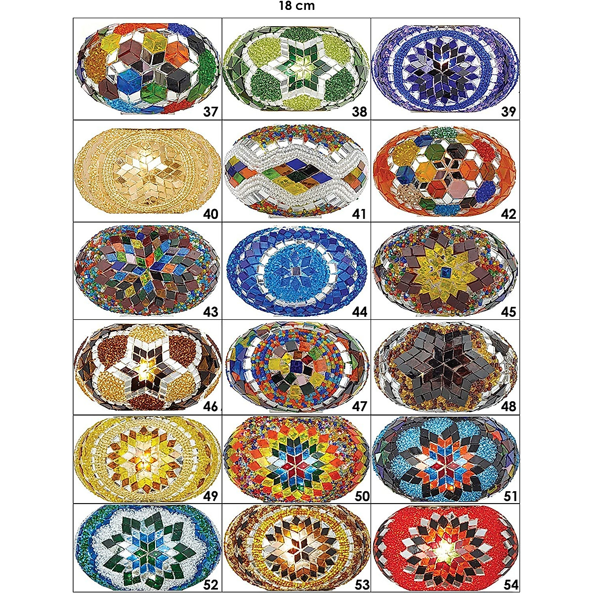 DEMMEX (16 Colors) 2020-3 Big Globes Magnificent Handmade Turkish Moroccan Mosaic Tiffany Table Desk Bedside Lamp Lampshade Night Accent Mood Light for North American Use, 31" Height (Customizable)