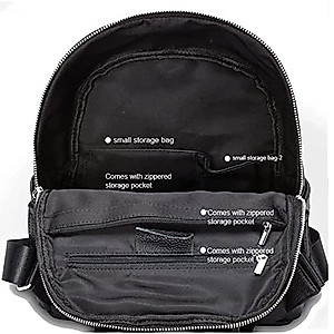 Girlfeel Genuine Leather Women's Fashion Backpack Purses Multipurpose Design Travel bagBusiness Work Bag for Men/Women-Black