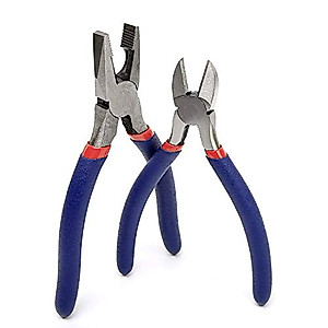 WORKPRO 7-piece Pliers Set (8-inch Groove Joint Pliers, 6-inch Long Nose, 6-inch Slip Joint, 4-1/2 Inch Long Nose, 6-inch Diagonal, 7-inch Linesman, 8-inch Slip Joint) for DIY & Home Use