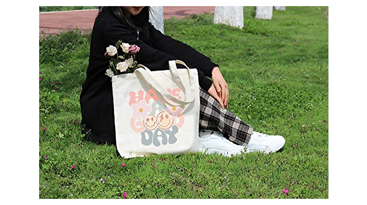 Kimoli Canvas Tote Bag - Eco-Friendly Reusable Grocery & School Bag