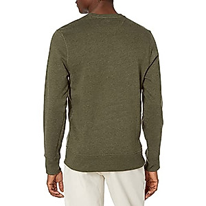 Amazon Essentials Men's Fleece Crewneck Sweatshirt - Olive Heather, Medium (Available in Big & Tall Sizes)
