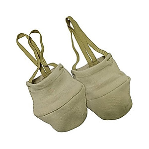 MIKIBANA Elastics Material Design Rhythmic Gymnastics Knitted Soft Shoes,Ballet Dance Half Socks Shoes Skin Color (X-Small)