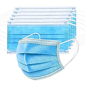 100 Pack Medical Disposable Face Masks for Protection, 3 Layers Safety Face Masks For Adults Daily Use