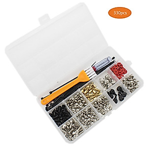 330PCS Personal Computer Screw Kit,TTZEZE PC Spacers Standoffs Screws Insulation Gasket,PC Hardware Bolt Set Assortment for Hard Drive Computer Case,Motherboard,Power,Fan,Graphics Card,CD-ROM,DVD-ROMs