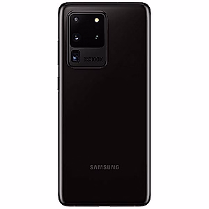 SAMSUNG Galaxy S20 Ultra 5G (128GB, 12GB) 6.9" AMOLED 2X, Snapdragon 865, 108MP Quad Camera, Volte Fully Unlocked (AT&T, T-Mobile, Verizon, Global) G988U1 US Model (w/Fast Wireless Charger, Black)