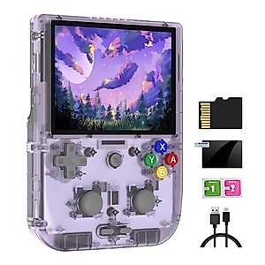 RG405V Retro Video Handheld Game Console Android 12 System 4’’ IPS Touch Screen Game Player Built-in 128G TF Card 3154 Classic Games 5500 mAh Battery Compatible with Bluetooth and WiFi