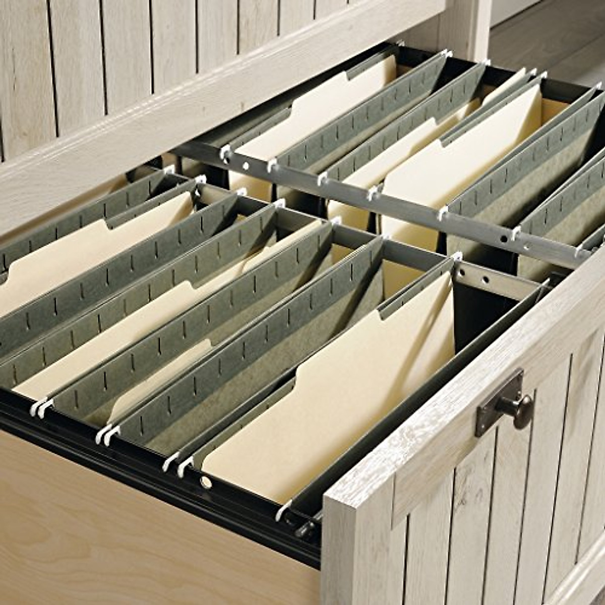 Sauder Costa Lateral File, Chalked Chestnut finish