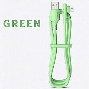 BGNTBUK Aux Cord USB Cable Right Angle 90° Elbow Liquid Micro USB 3A Fast Charging Cable Motion Controller Cord