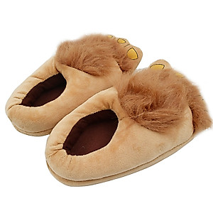 Ibeauti Little Kids Furry Monster Adventure Slippers, Comfortable Novelty Warm Winter Hobbit Feet Costume Slippers for Boys Girls